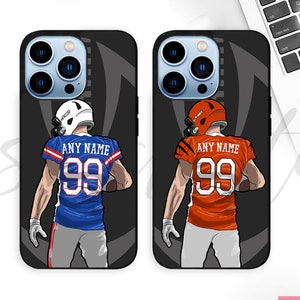 Personalized American Football Jersey Name and Number Phone Case iPhone ...