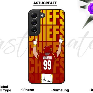 Personalized Chiefs Football Phone Case, Custom Number iPhone Samsung ...