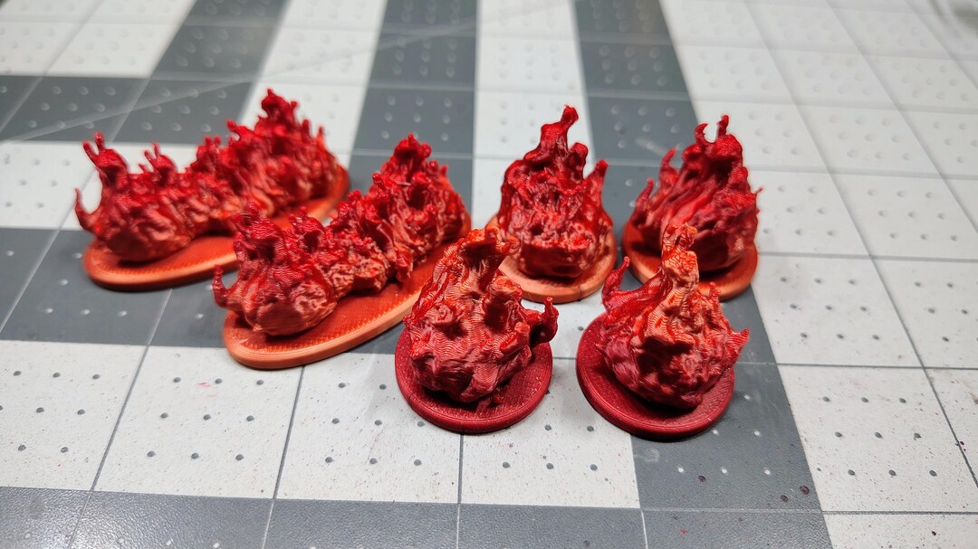 3D Printed Fire Tokens: Flame Markers for Tabletop RPG Games - Etsy