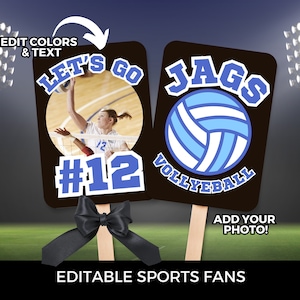 Volleyball Poster Canva Template Senior Night Volleyball Team Editable ...