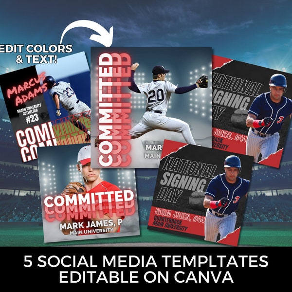 College Commitment Graphic - Etsy