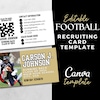 Editable Football Team Roster Canva Template Football Team Player ...