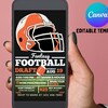 Football Fan Poster for Football Mom Dad Cheerleader Canva Template ...