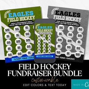 Editable Field Hockey Team Fundraiser Flyer Template Fill My Board ...