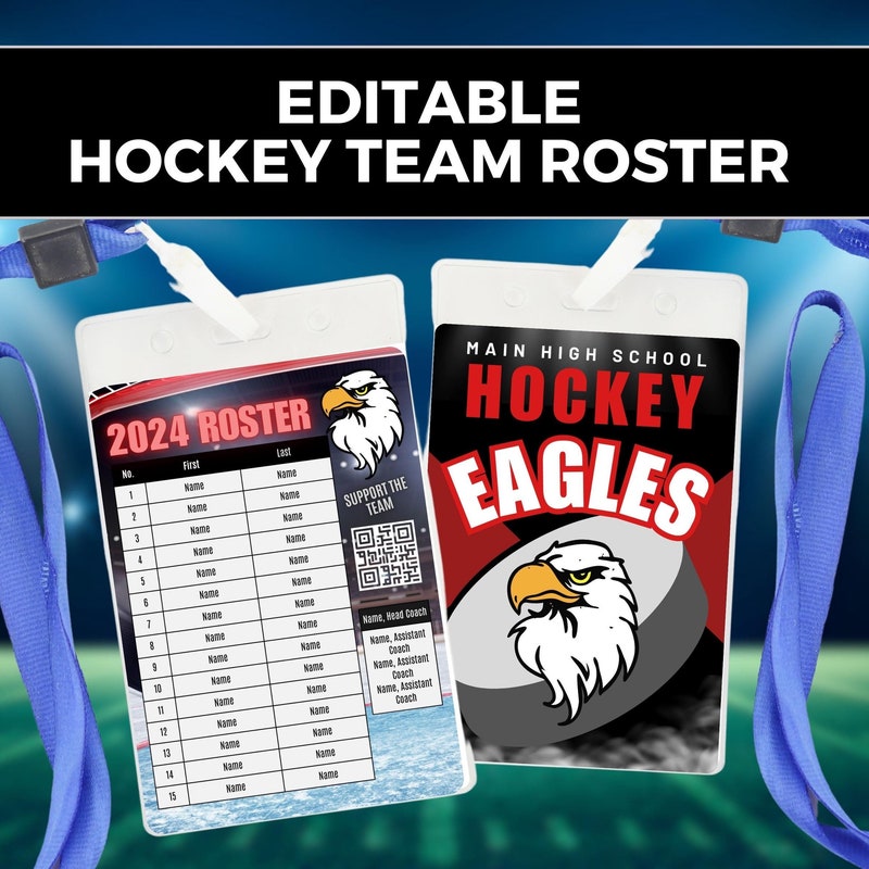 Youth Sports Roster Card - Etsy