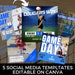 Editable Volleyball Social Media Graphics Template DIY Canva Volleyball ...