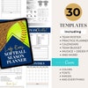 Softball Athlete Profile Sheet Photo College Recruiting Editable Canva ...