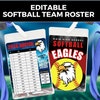 Custom Sports Team Spreadsheet Template by Sunlit Team Creations - Etsy