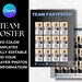 Editable Softball Team Roster Canva Template Football Team Player ...
