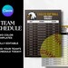 Editable Softball Schedule Template DIY Canva Softball Printable Poster ...