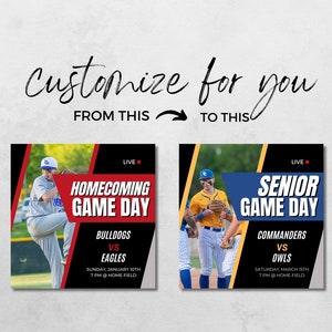 Editable Baseball Team Social Media Graphics Template Canva Baseball ...