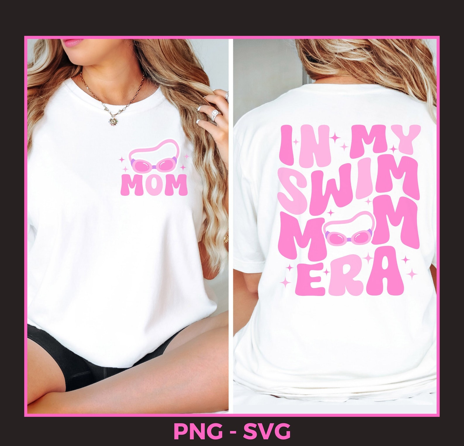 In My Swim Mom Era SVG PNG Swim Team Mom Tshirt Design in My Era Shirt ...
