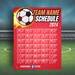 Editable Soccer Schedule Template DIY Canva Soccer Team Schedule ...