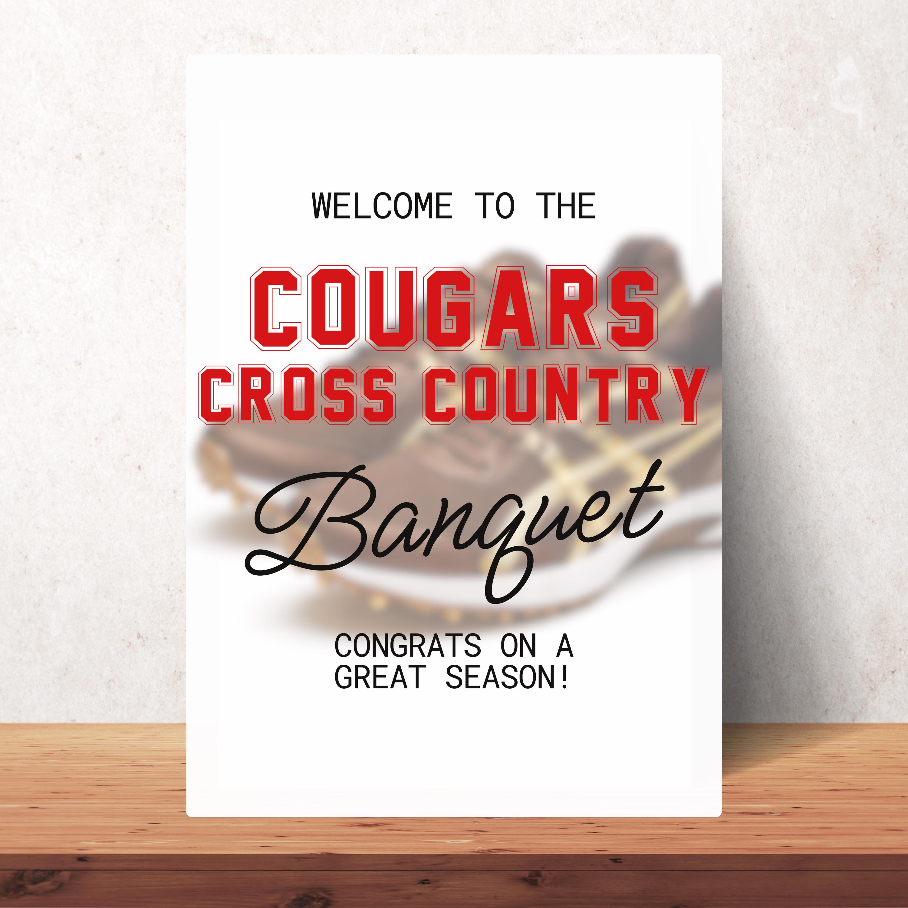 Printable Cross Country Team End of Season Sports Banquet Sign Canva ...