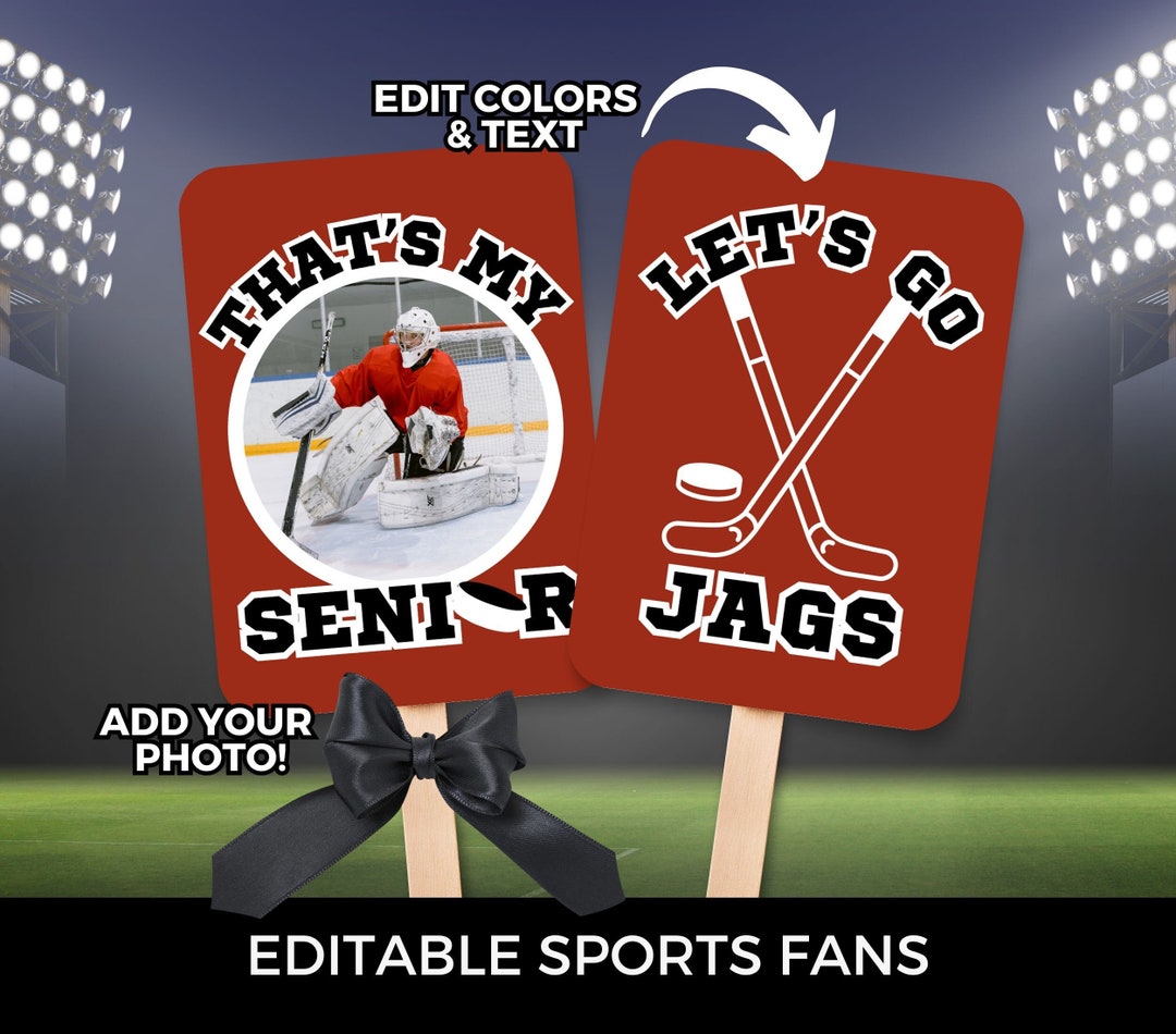 Hockey Senior Night Poster Canva Template Senior Night Game Hockey Team ...