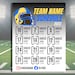 Editable Football Schedule Template DIY Canva Football Schedule ...