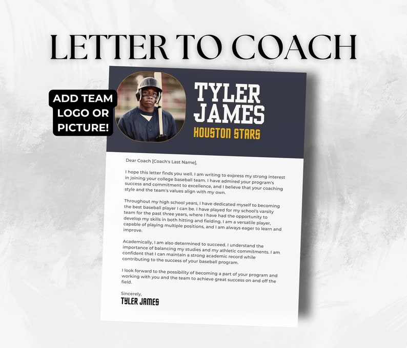 Baseball Athlete Profile Sheet Photo College Recruiting Editable Canva ...