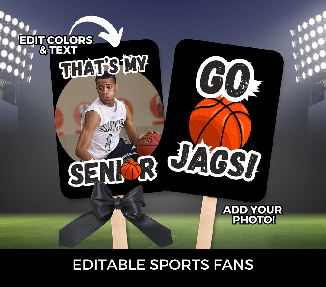 Basketball Senior Night Poster Canva Template Senior Night Basketball ...