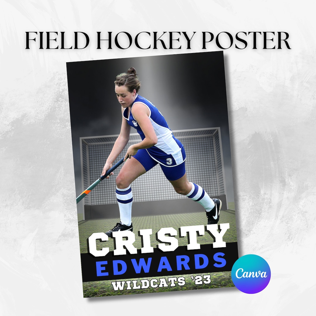 Field Hockey Poster Canva Template Senior Night Field Hockey Team ...