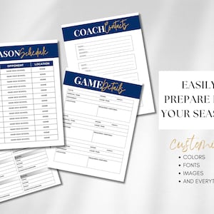 Editable Softball Coach Planner Softball Team Management Form Templates ...