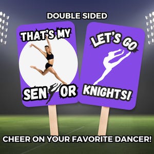 Dance Team Senior Night Poster Canva Template Senior Game Dancer ...