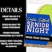 Softball Senior Night Program Canva Template Senior Game Girls Softball ...