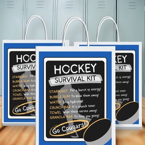 Editable Hockey Team Survival Kit Canva Template Printable Ice Hockey ...