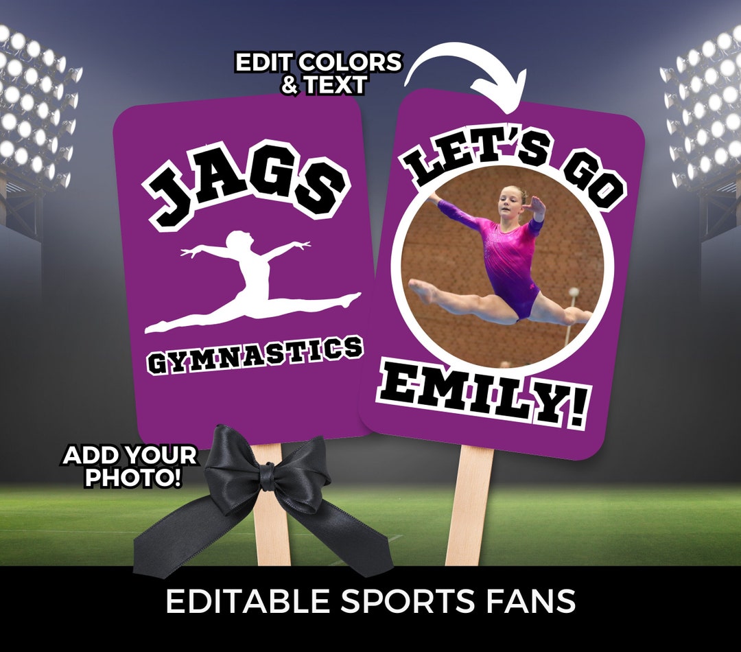 Gymnastics Poster Canva Template Senior Night Gymnastics Meet Editable ...