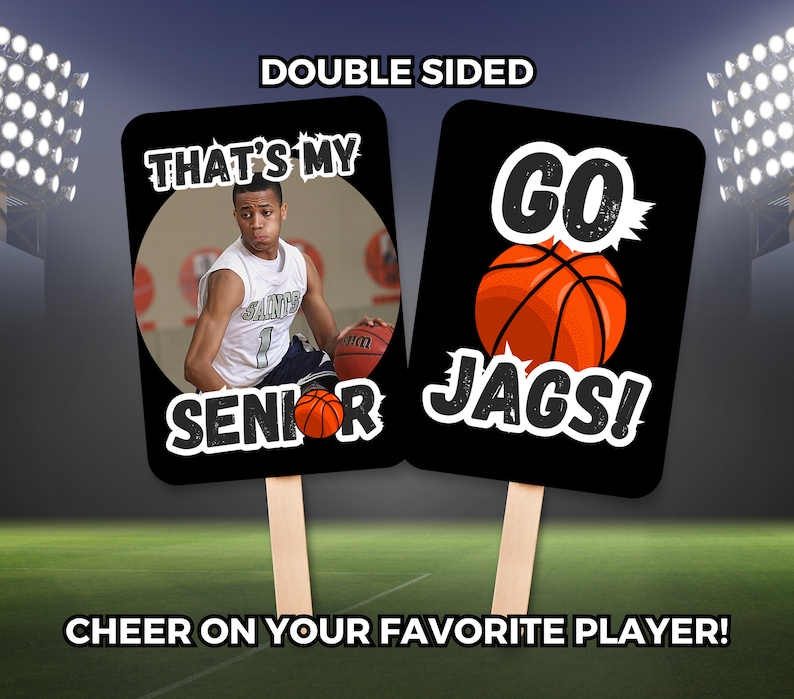 Basketball Senior Night Poster Canva Template Senior Night Basketball ...