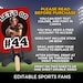 Football Fan Poster for Football Mom Dad Cheerleader Canva Template ...