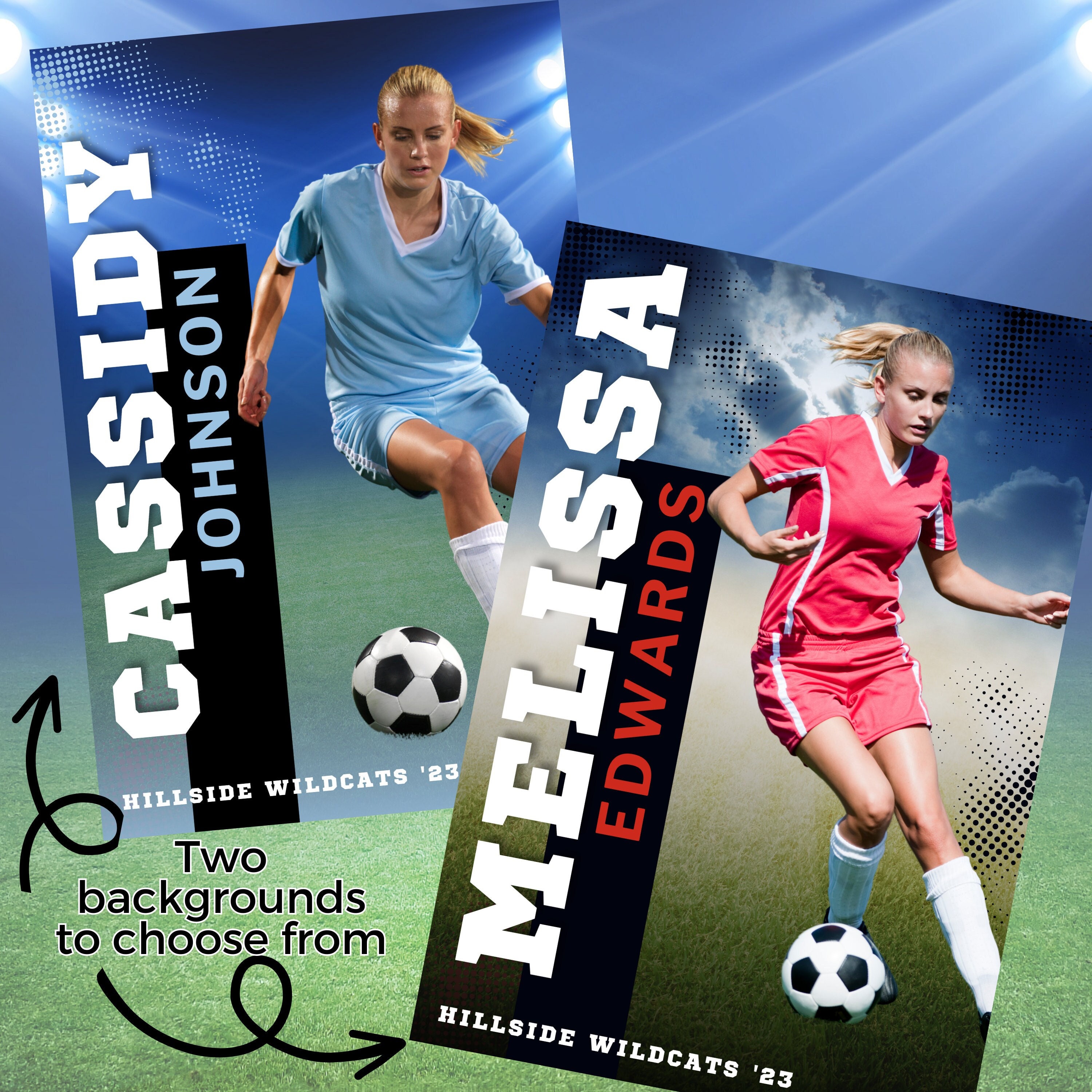 Soccer Poster Canva Template Senior Night Football Team Banquet Gift ...