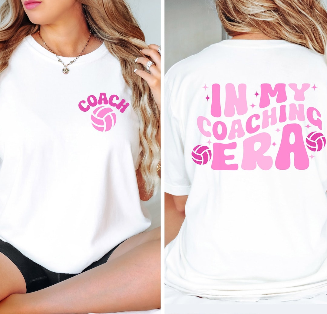 In My Coaching Era SVG PNG Volleyball Coach Shirt Design in My Era Shirt Gift for Volleyball ...