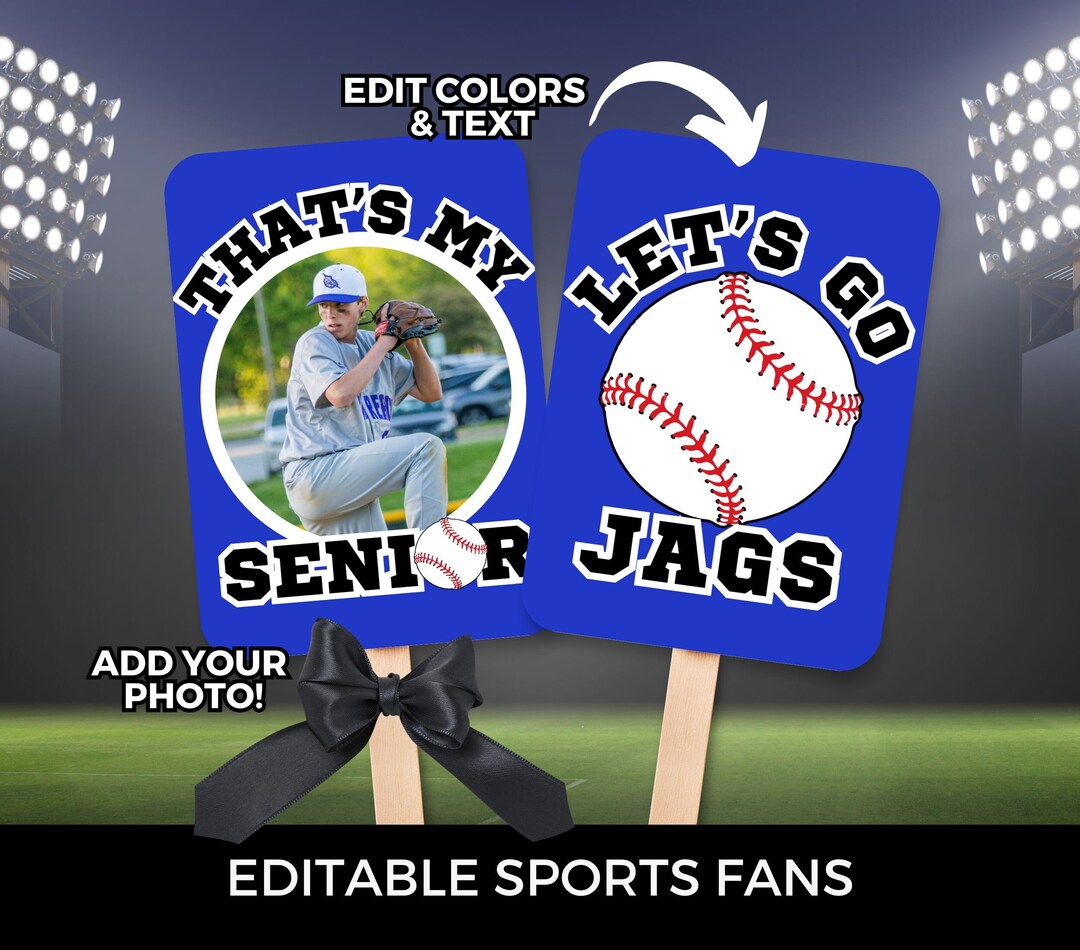 Baseball Senior Night Poster Canva Template Senior Night Game Baseball ...