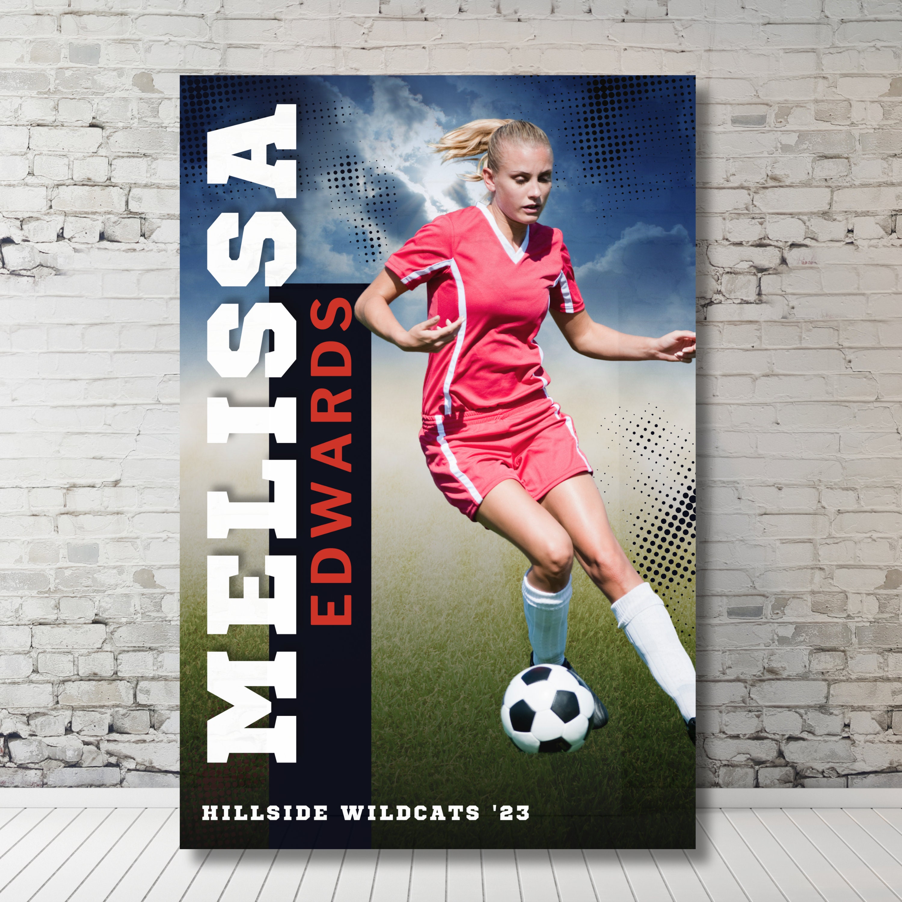 Soccer Poster Canva Template Senior Night Football Team Banquet Gift ...