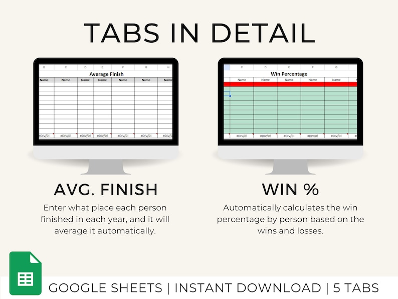 Fantasy League Spreadsheet Google Sheets Template Fantasy Football ...