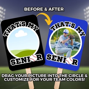 Baseball Senior Night Poster Canva Template Senior Night Game Baseball ...