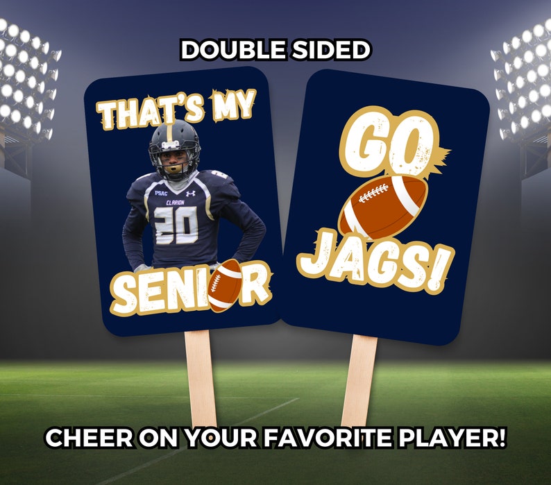 Football Senior Night Poster Canva Template Senior Night Football Team ...