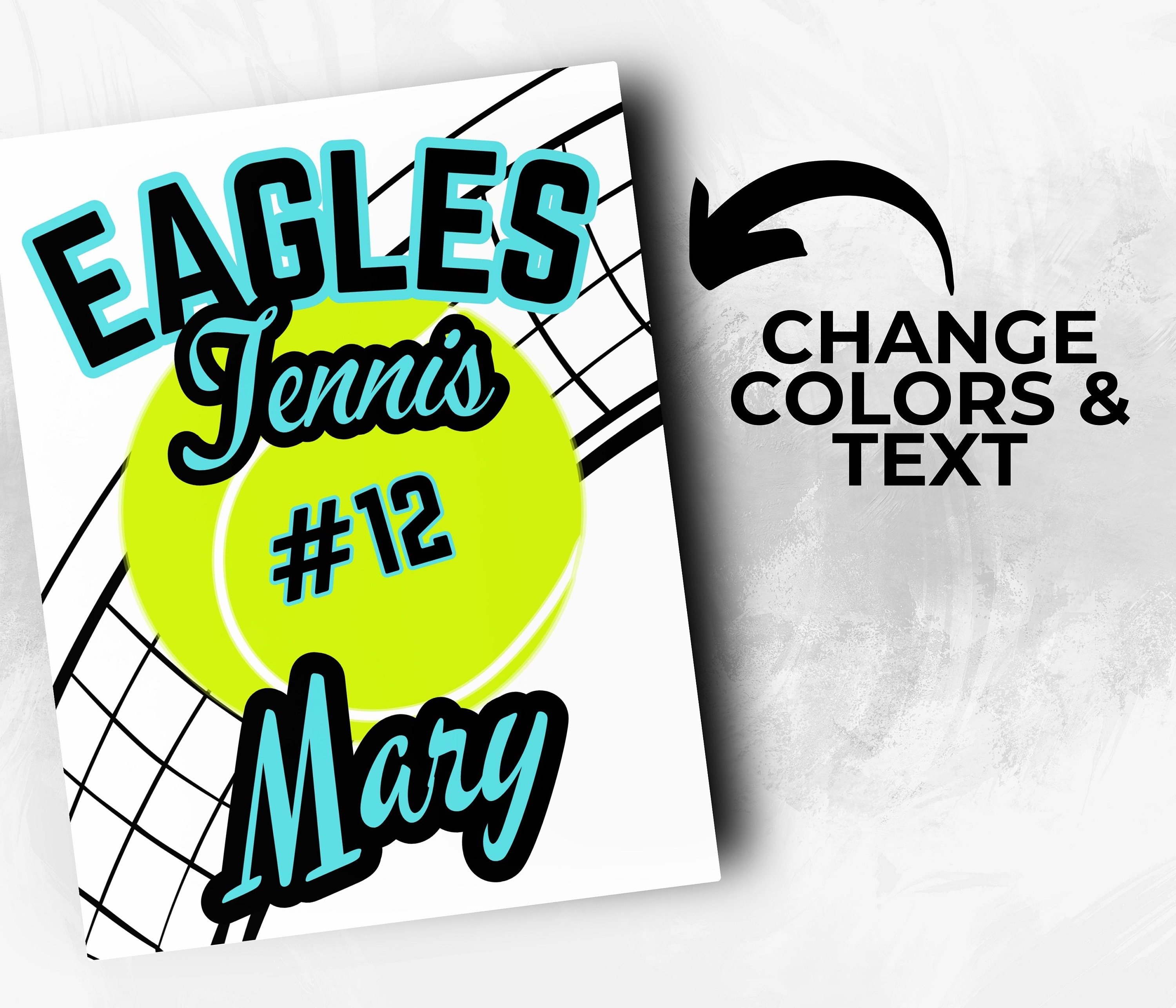 Tennis Door Sign Canva Template High School Tennis Tournament Hotel ...