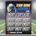 Editable Football Schedule Template DIY Canva Football Schedule ...