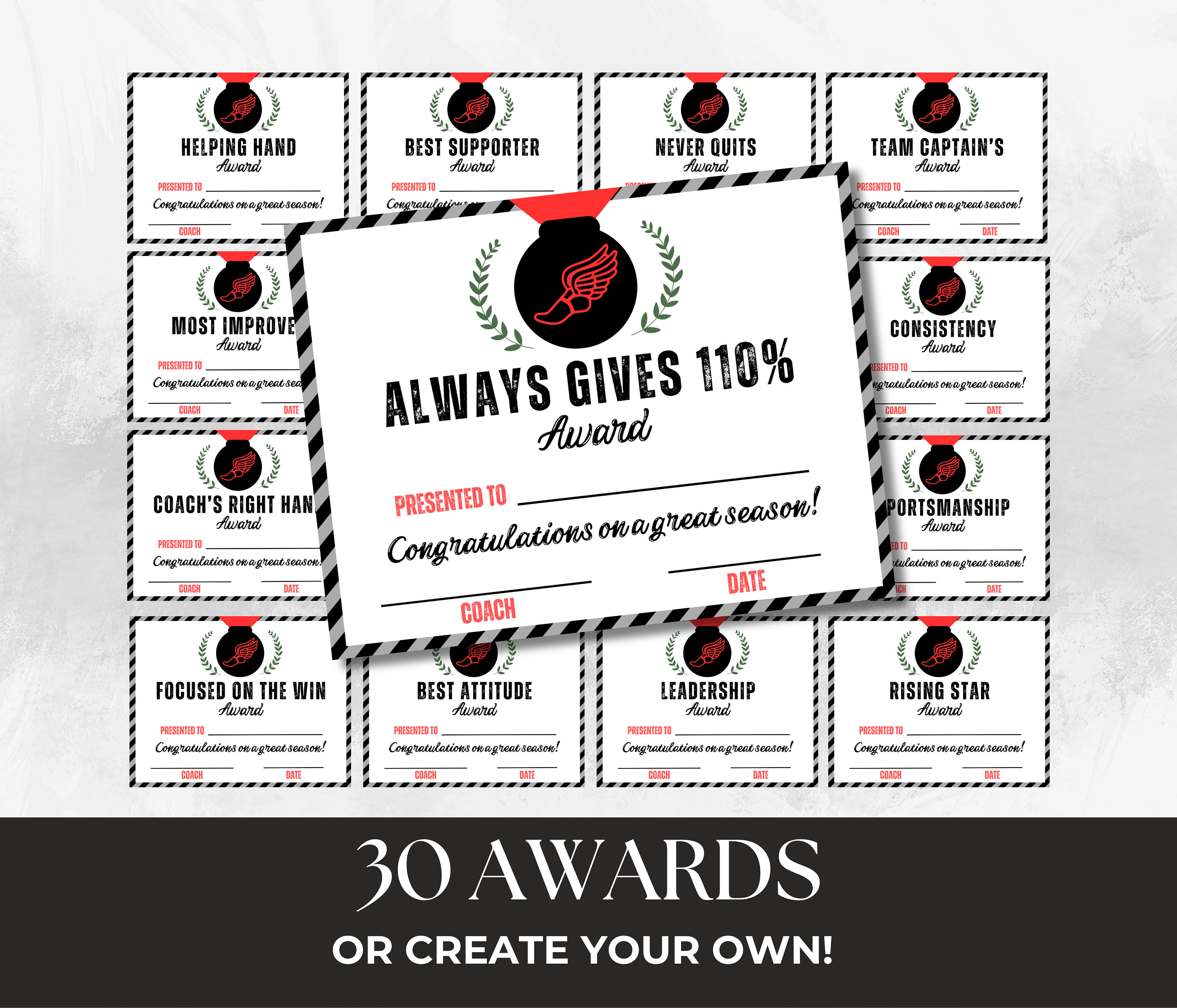 Editable Cross Country Award Certificates End of Season Printable ...