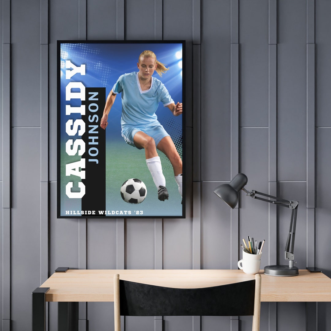 Soccer Poster Canva Template Senior Night Football Team Banquet Gift ...