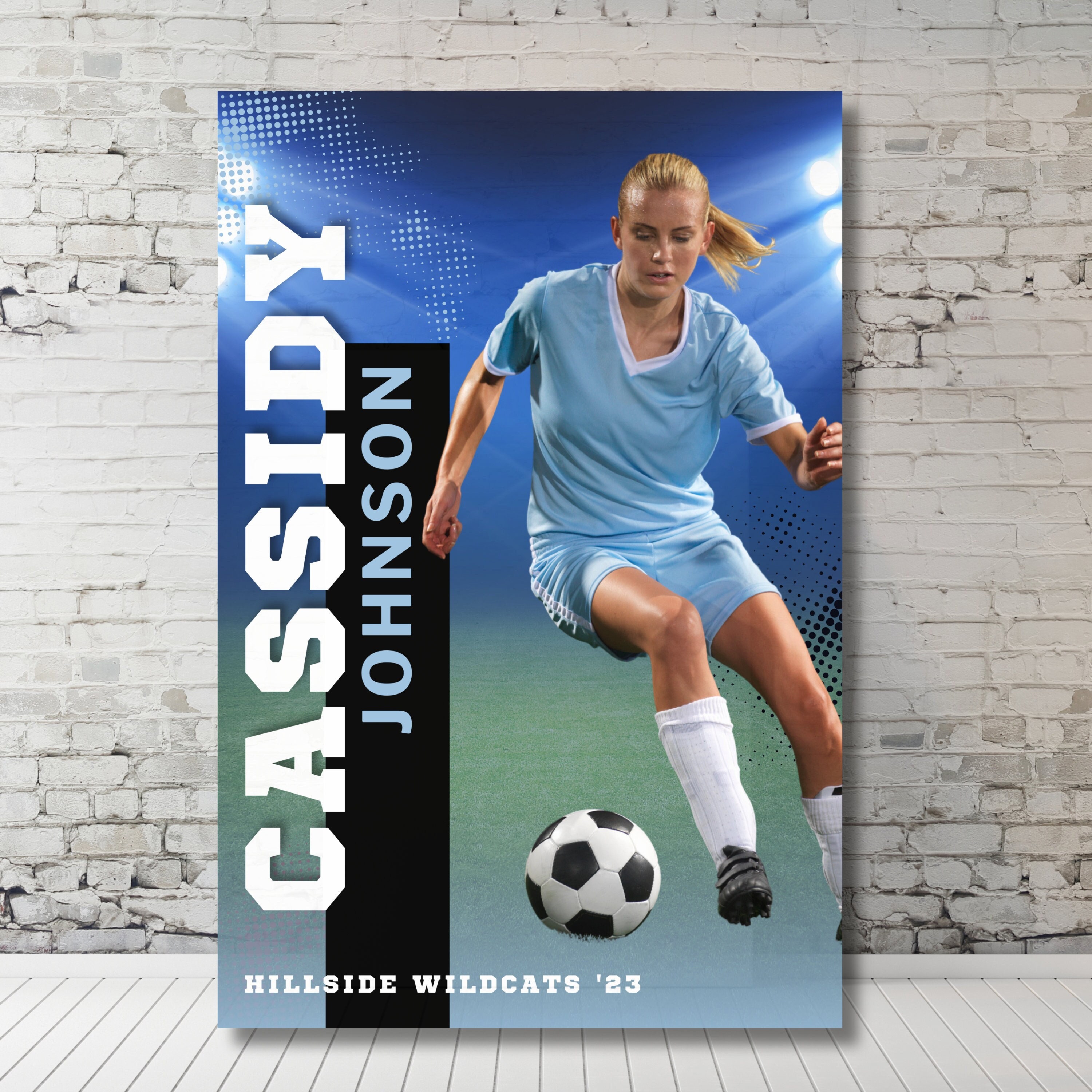 Soccer Poster Canva Template Senior Night Football Team Banquet Gift ...