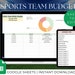 Sports Team Expense Tracker Budget Template Spreadsheet Youth Sports ...