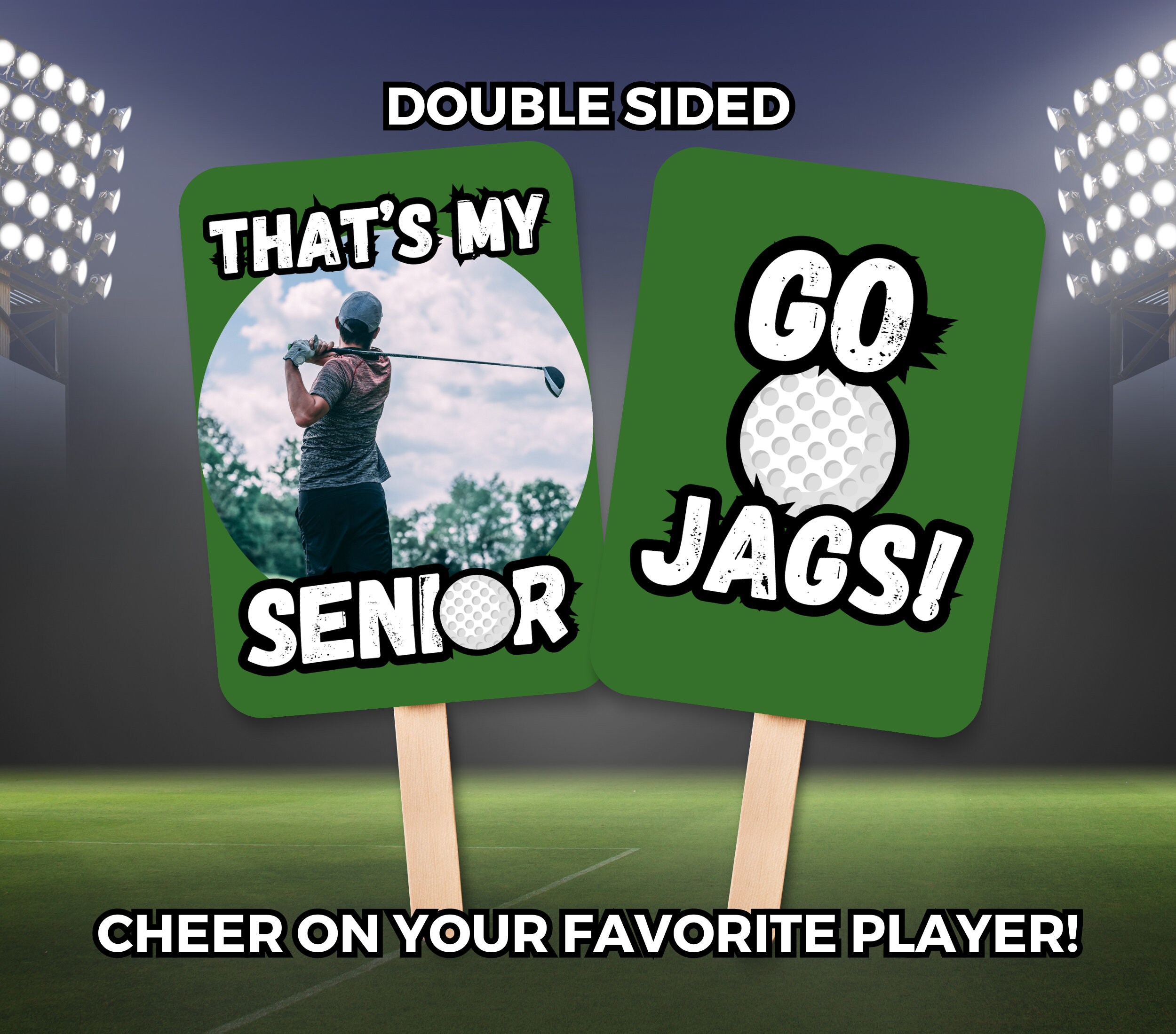 Golf Senior Day Poster Canva Template Senior Night Golfing - Etsy