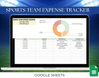 Youth Sports Team Budget Spreadsheet, Team Manager Budget Template ...