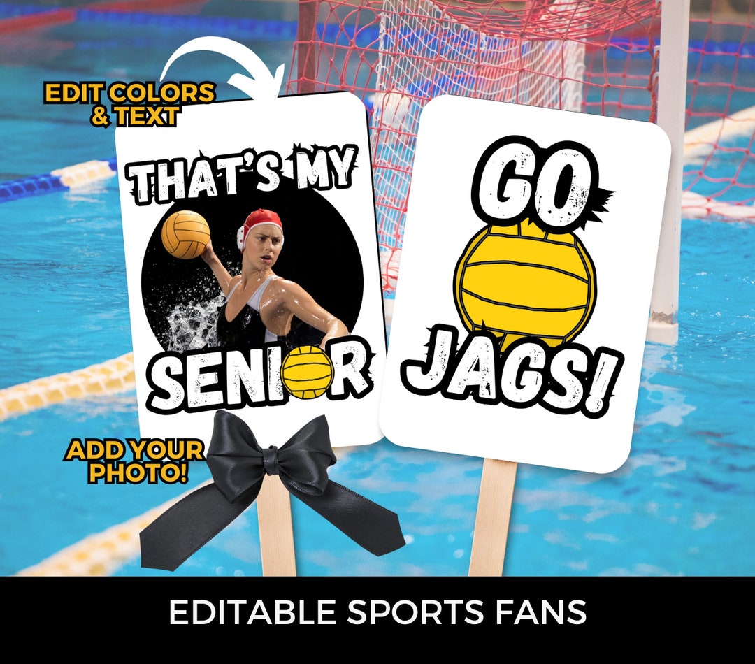 Water Polo Senior Night Poster Canva Template Senior Match Water Polo ...