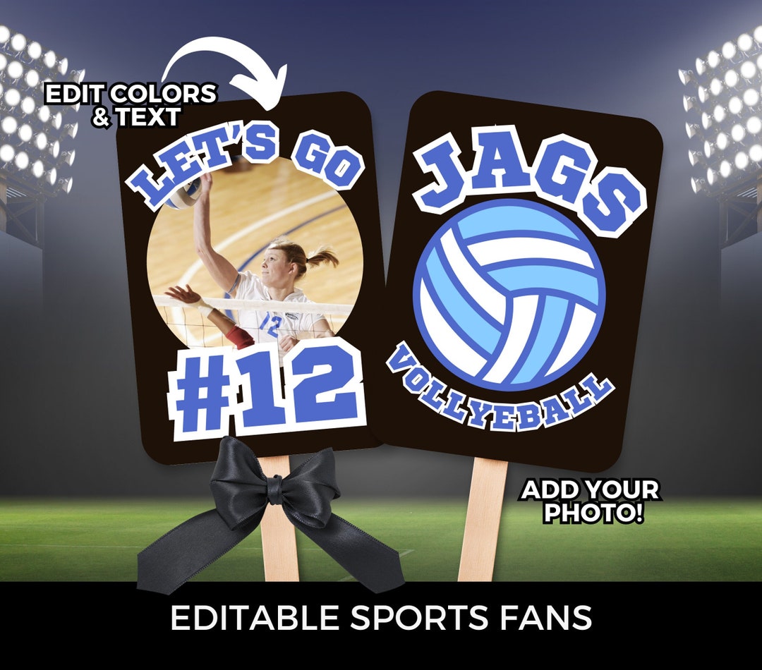 Volleyball Poster Canva Template Senior Night Volleyball Team Editable ...