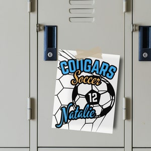 Soccer Door Sign Canva Template High School Soccer Tournament Hotel ...