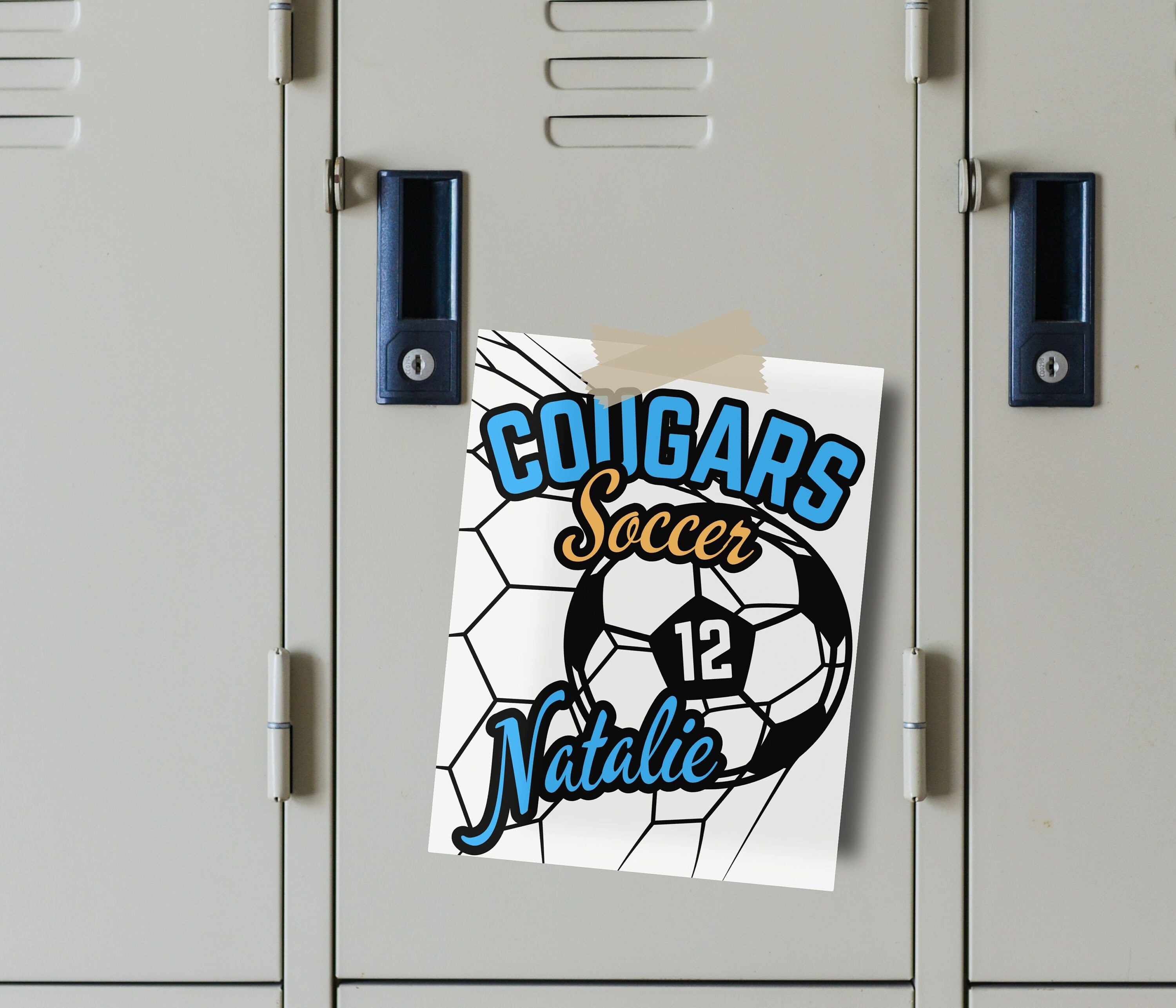 Soccer Door Sign Canva Template High School Soccer Tournament Hotel ...