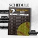 Editable Softball Schedule Template DIY Canva Softball Printable Poster ...